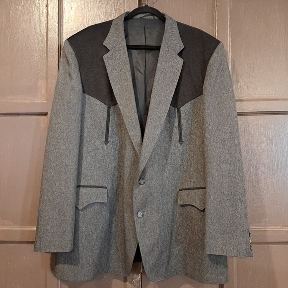 Circle S | Suits & Blazers | Circle S Western Charcoal Grey And Black ...